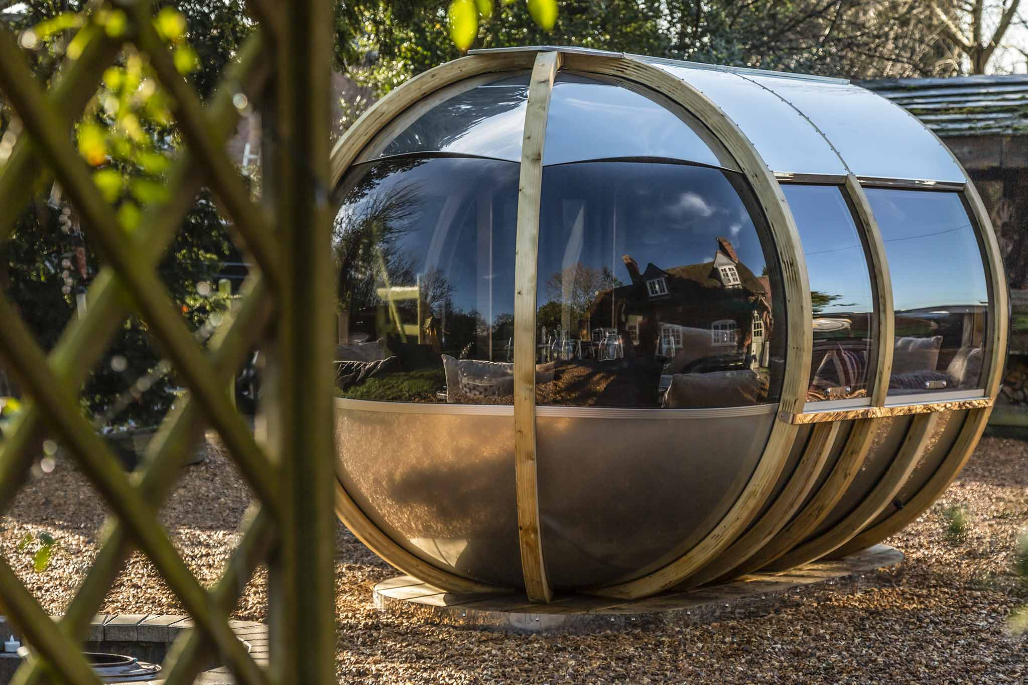 Rotating Pod Off Set Ovalhouse Outdoor Garden Pod