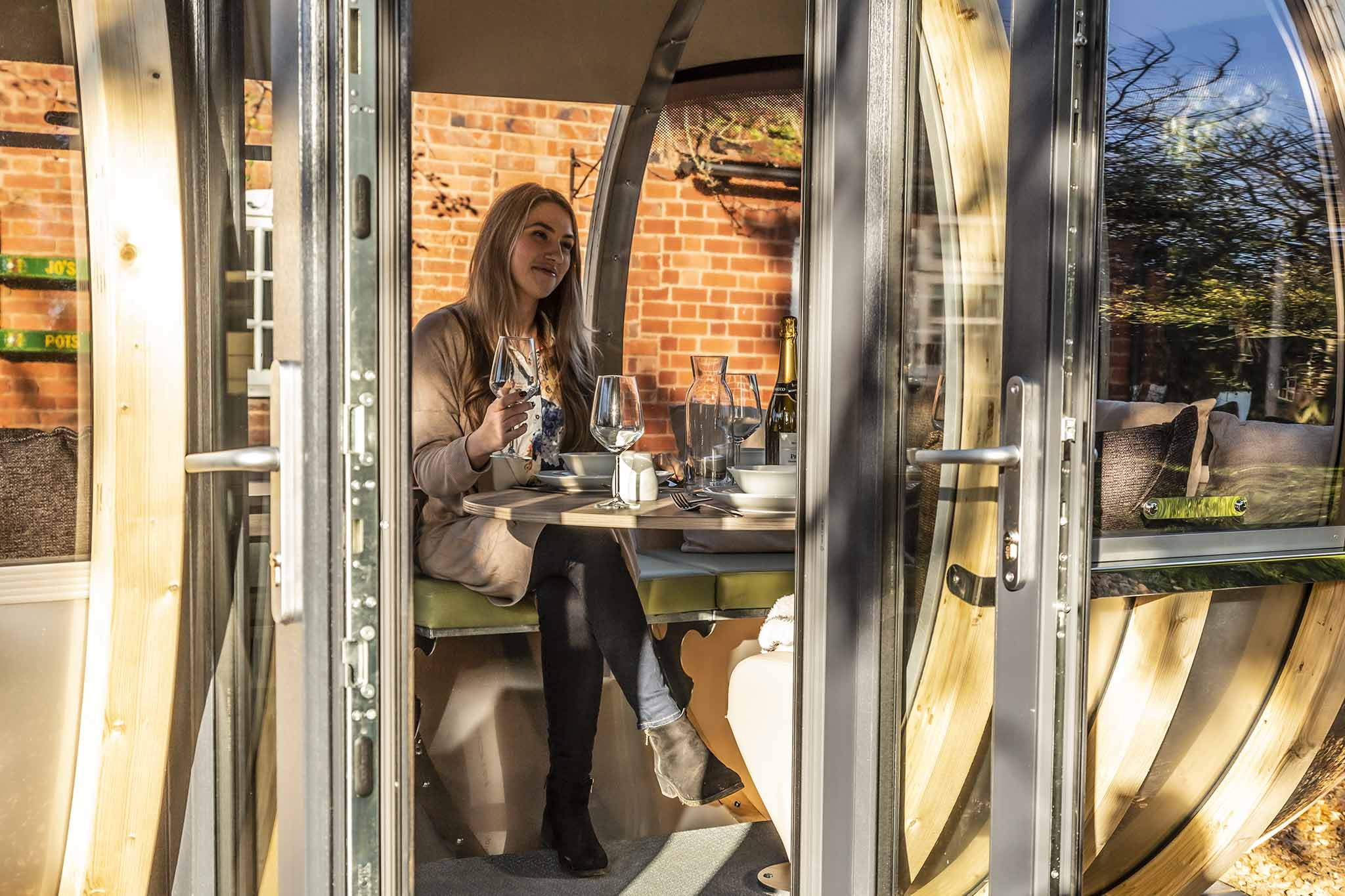 Rotating Pod Off Set Ovalhouse Outdoor Garden Pod