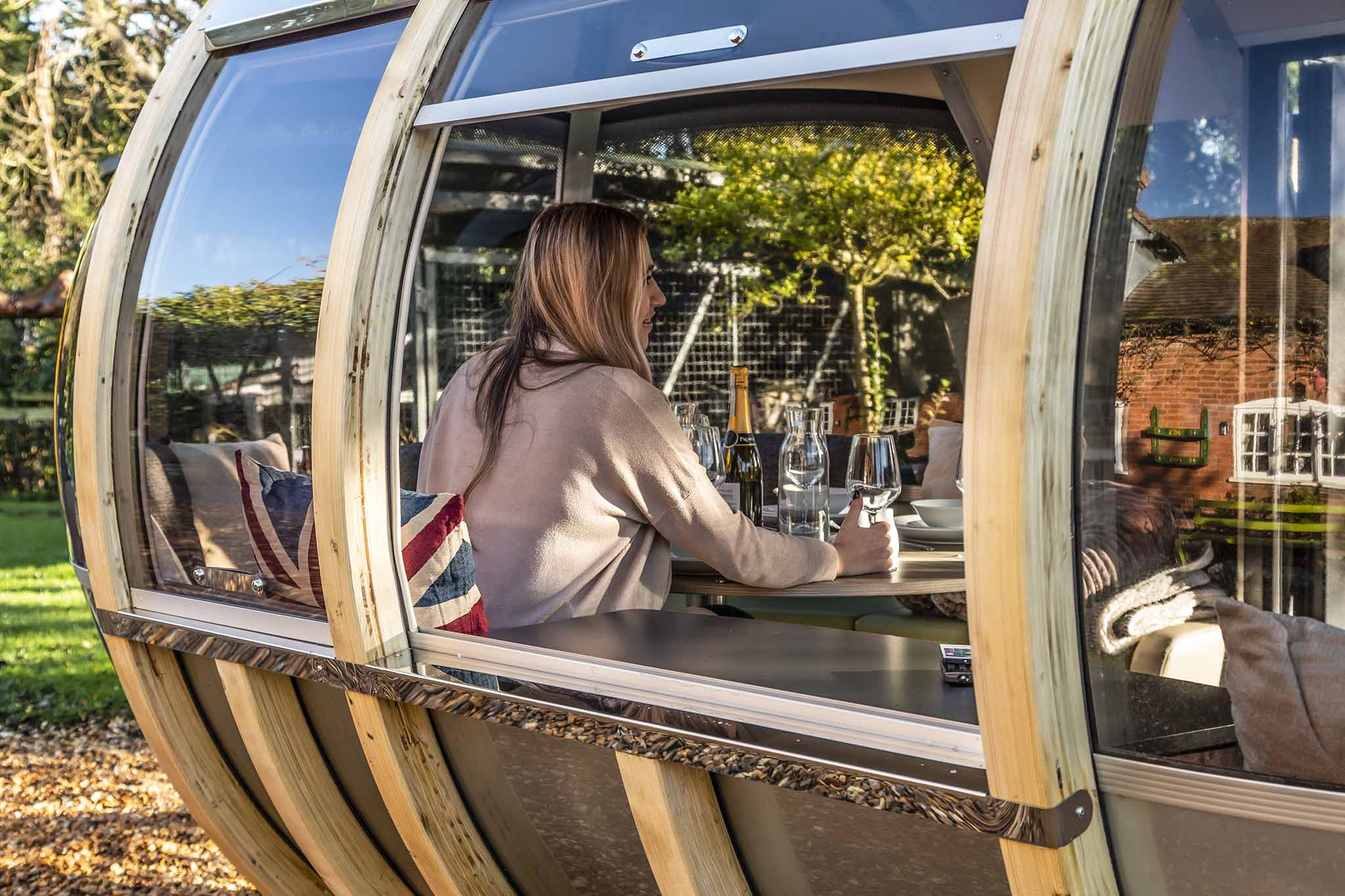 Rotating Pod Off Set Ovalhouse Outdoor Garden Pod
