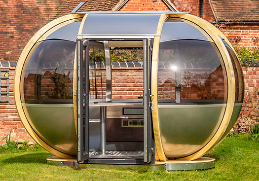 Rotating Pod Medium Ovalhouse Garden Pod Outdoor Room